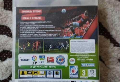 Диск FIFA 12 на PlayStation 3