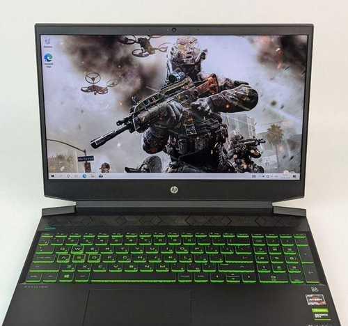 HP Gamer 144Hz R7 4800H 16GB GTX1660Ti SSD