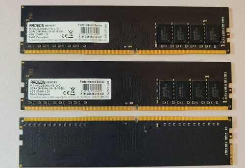 Оперативная память RAM ddr4 2666 4х4gb