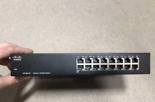 Коммутатор cisco sf100-16