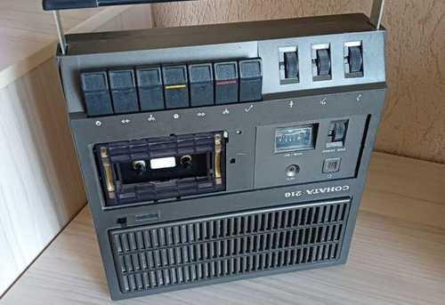 Cоната 216 Кассетный переносной магнитофон СССР