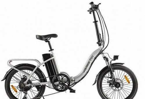 Электровелосипед Eltreco volteco flex, серебристый