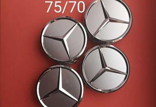 Колпачки на литые диски (Заглушки) Mercedes 75/70