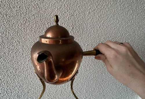 Медный чайник, винтаж, Швеция