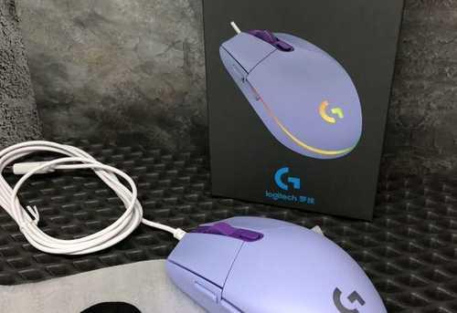 Игровая мышка новая logitech g102 (фиолетовая)