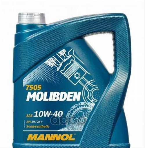 Масло мотор. molibden benzin 10W-40 4 л. mannol