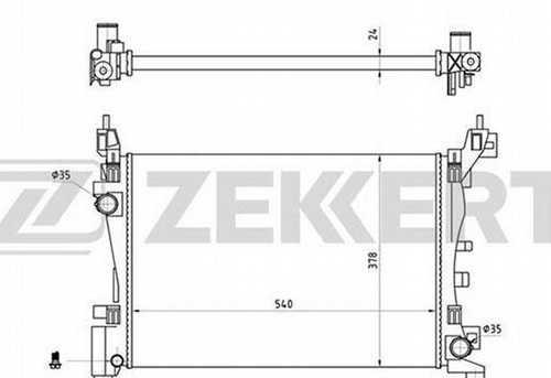 Радиатор охлаждения Фиат Пунто 05
