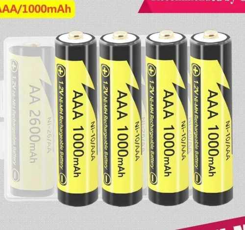 Аккумулятор ааа 4шт LiitoKala 1000 mAh