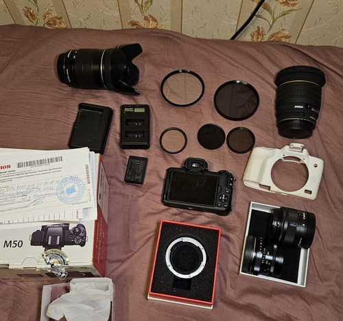 Canon M50   3 объектива / отличное состояние