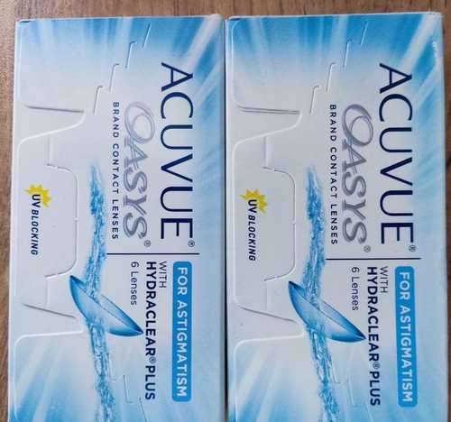 Линзы конт. acuvue oasys 2 недельные астигматизм