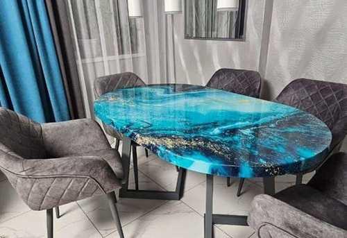 Кухонный стол раскладной 3D "Франт Овал"