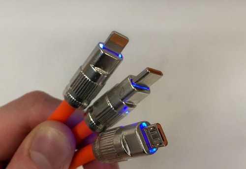 USB кабель-переходник Type-C, Lightning, micro USB