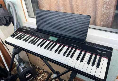 Цифровое пианино roland piano go-61p с подставкой