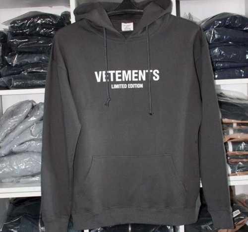 Vetements худи серого цвета (Арт.98710)