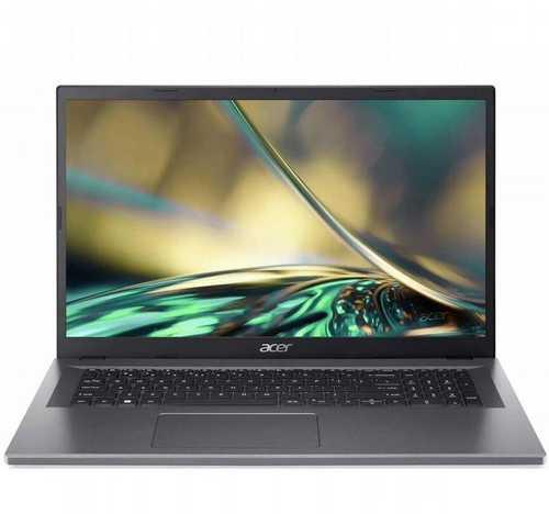 Ноутбук Acer Aspire A317-55P Processor N200/8Gb/SSD256Gb/17.3"/IPS/FHD/NoOs/silver (NX.kdkcd.00A)