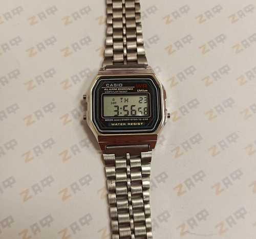 Ретро часы Casio WR Lithium, серые 13617