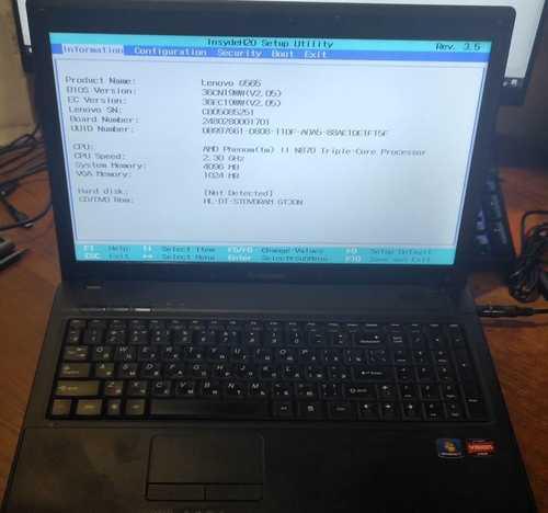 Ноутбук Lenovo G565 (20071) на запчасти