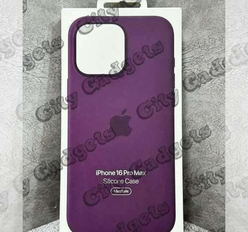 Чехол iPhone 16 Pro Max Silicone CaseMagSafe-Plum