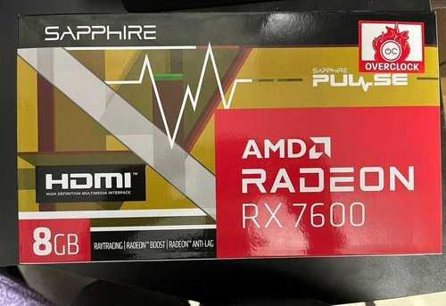 Sapphire AMD Radeon RX 7600 pulse gaming OC 8192MB