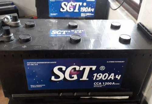Аккумулятор грузовой 190 ah новый SGT