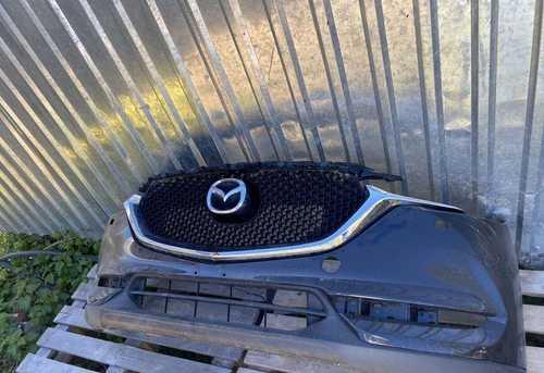 Бампер передний решотка Mazda Cx 5 kf с17-23 год