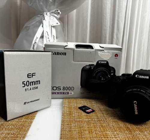 Canon eos 800d kit   ef 50mm 1.4