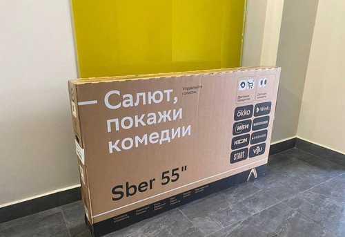 Телевизор Sber SDX-55UQ5230T, 55"(139 см), UHD 4K