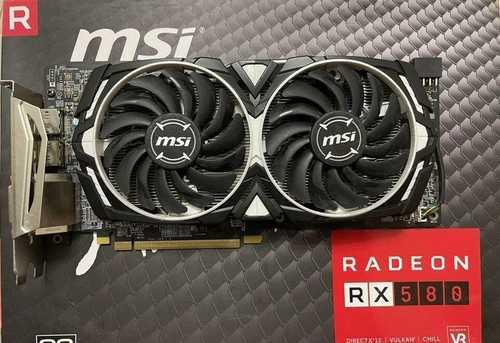 Видеокарта Rx580 8gb MSI