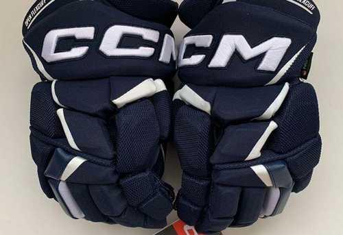 CCM FT6 Pro хоккейные краги / перчатки синие