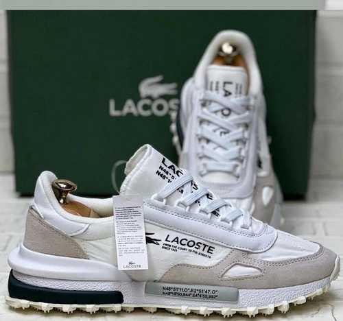 Кроссовки мужские Lacoste белые новая коллекция