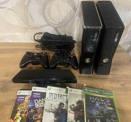 Xbox 360 Slim 2 штуки