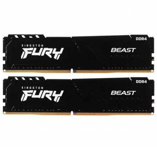 Модуль памяти dimm 32Gb 2х16Gb DDR4 PC28800 3600MHz Kingston Fury Beast Black #341347