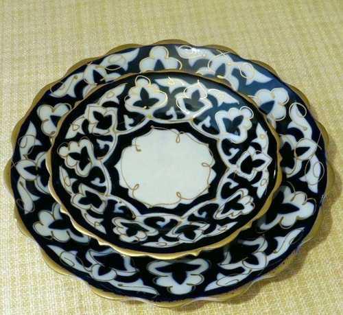 Расписные тарелки Риштанская керамика
