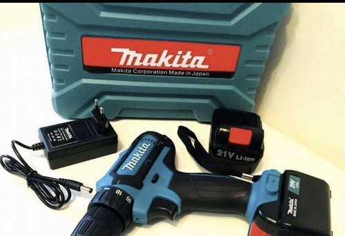 Аккум. Дрель-шуруповерт Makita 21v-2ah с двумя акк