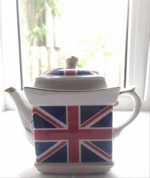 Чайник флаг англии фарфор лимит коллекция