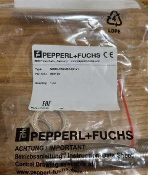 Индуктивный датчик Pepperl Fuchs NBB5-18GM50-E2-V1