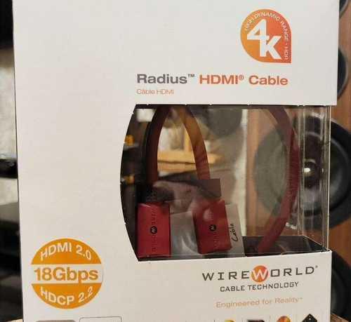 Кабель hdmi Wireworld Radius hdmi 2.0 U.S.A