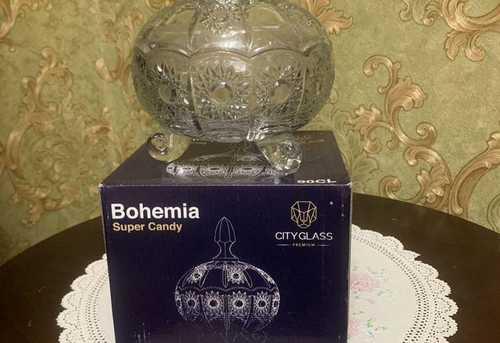 Хрустальная конфетница Bohemia