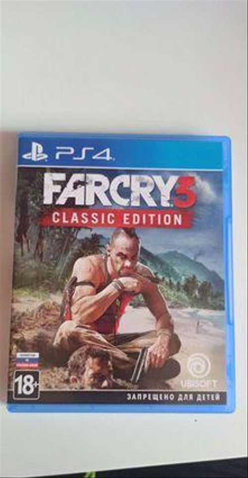 Диск на ps4 farcry 3 classic edition