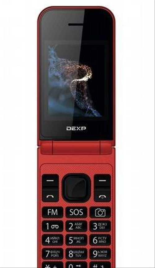 Сотовый телефон dexp V244 Dual Red 2.4"+1.44" 320x
