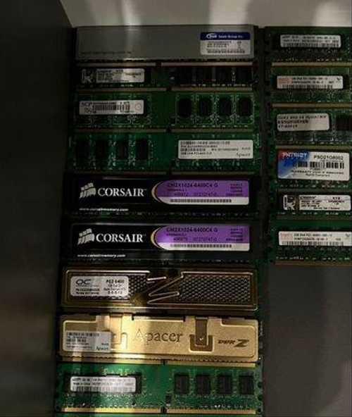 Оперативная память для пк DDR2 в ассортименте