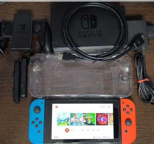 Nintendo switch V2 128Gb.Прошита.Много игр