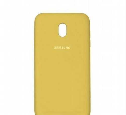 Чехол Silicone Cover на Samsung J7 (2017) Песочный