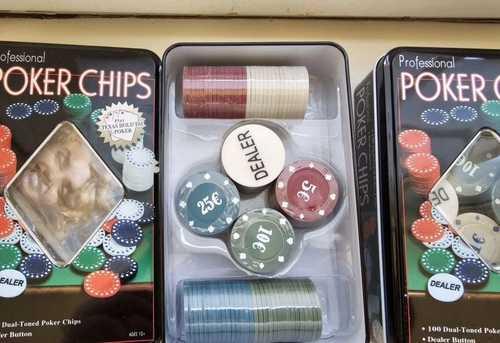 Покерный набор, фишки, кубики игральные