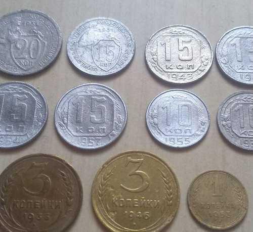 11 монет СССР с 1931 по 1957