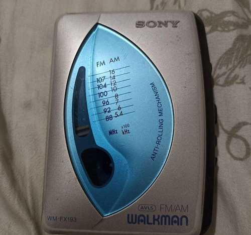 Кассетный плеер sony walkman wm fx193