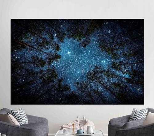 Картина маслом звездное небо