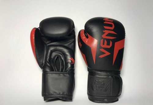 Перчатки боксерские Venum PU Black Red