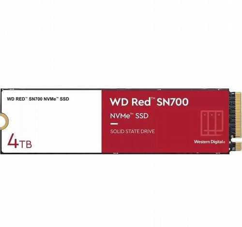 Накопитель SSD WD Original PCI-E x4 4Tb WDS400T1R0C Red SN700 M.2 2280