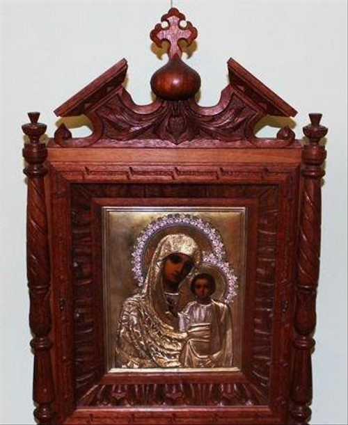 Антикварная икона Казанская Богородица